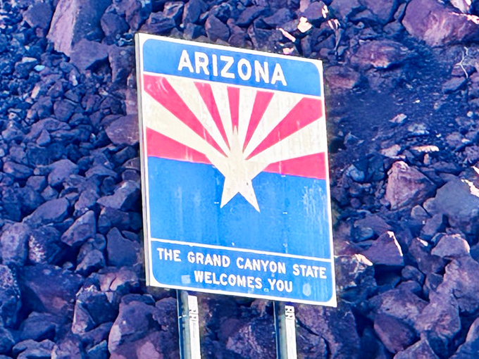 Retro charm meets timeless beauty. This classic sign has been welcoming wide-eyed wanderers since before Instagram was a twinkle in a developer's eye. Photo credit: InBae Lee