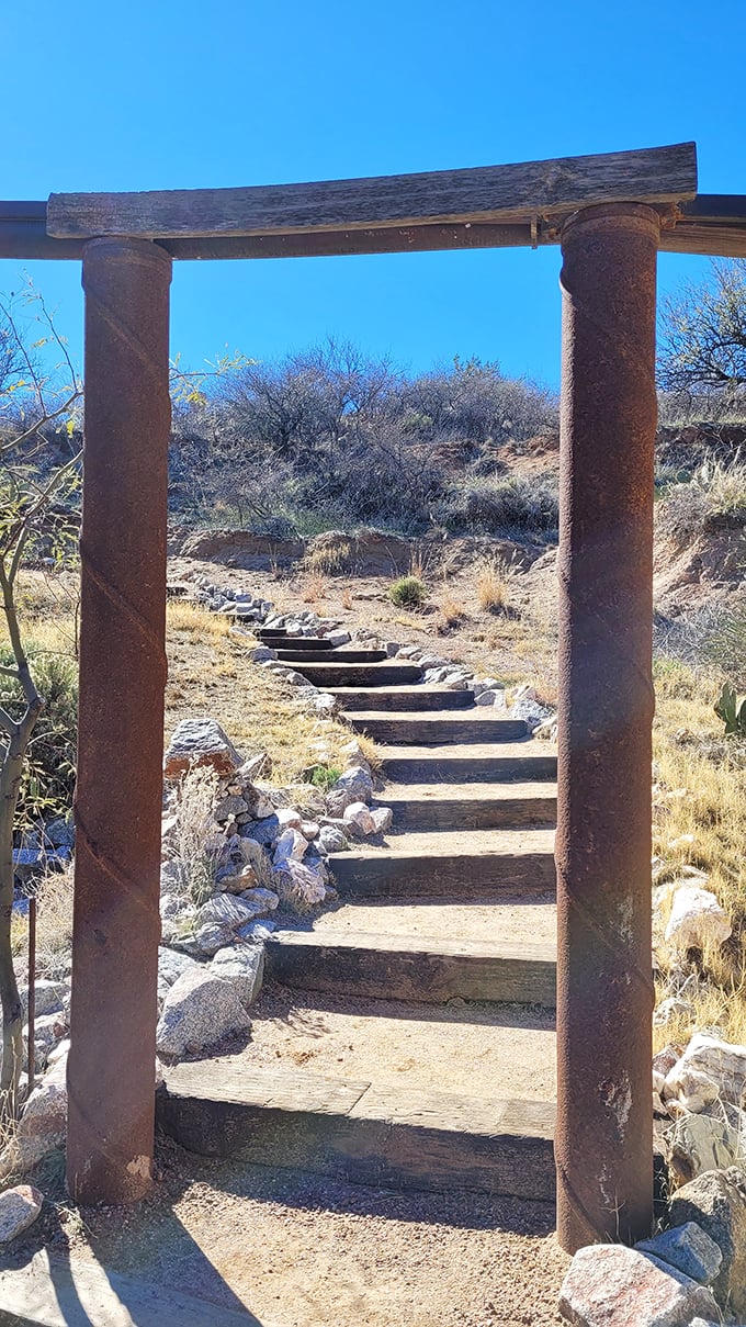 Stairway to heaven or pathway to adventure? Either way, these steps are your ticket to an unforgettable Arizona experience. Photo credit: Christopher Jensen