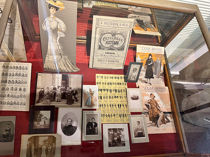 A time capsule in glass - vintage fashion catalogs and photographs showcase the evolution of style in Middlebury.