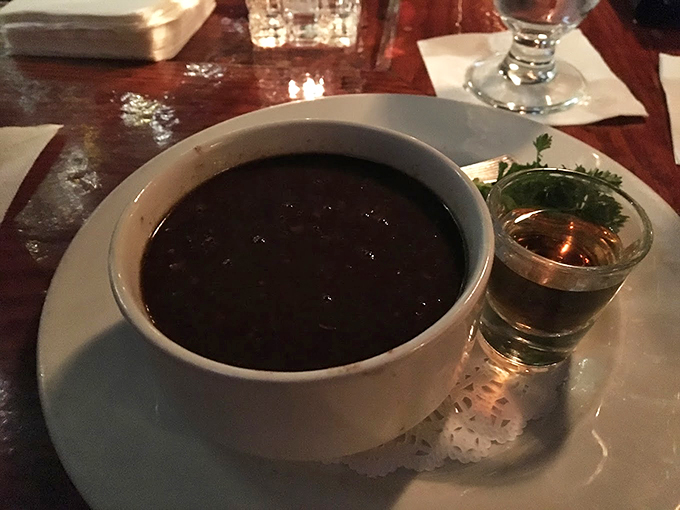 Dark, mysterious, and utterly captivating. This soup is the James Bond of appetizers &ndash; smooth, complex, and irresistible.