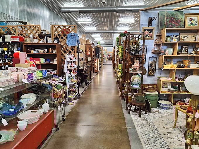 Down the rabbit hole we go! This aisle is a journey through time, where every turn reveals a new decade and a potential conversation piece.