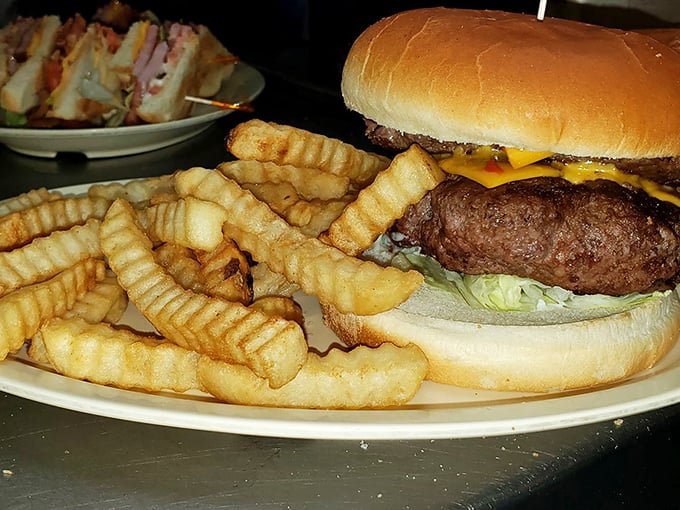 Hold onto your taste buds, folks! This isn't just a burger - it's a flavor explosion waiting to happen. Napkins at the ready! Photo credit: Fannin's Family Restaurant