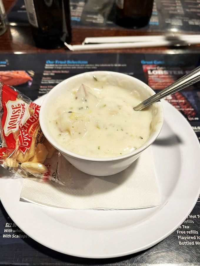 New England's finest export since the Red Sox. This chowder is thicker than a Stephen King novel.