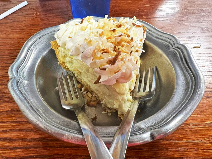 Cloud nine has nothing on this slice of heaven. This coconut cream pie is so fluffy, it might float away if not for that sturdy crust.