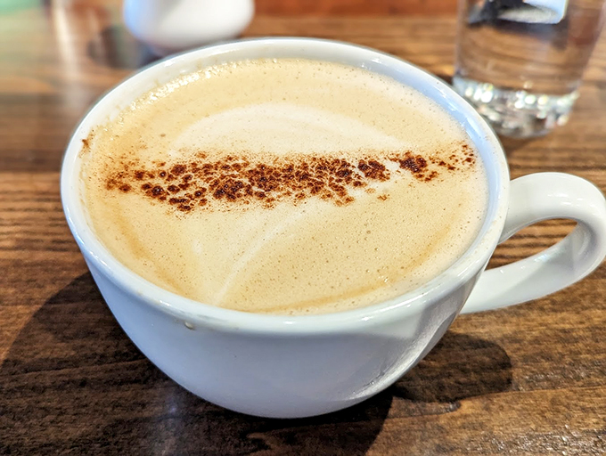 Ah, the elixir of life! This isn't just coffee&mdash;it's a warm, caffeinated hug in a mug. The perfect companion for your breakfast adventures at Lucy's.