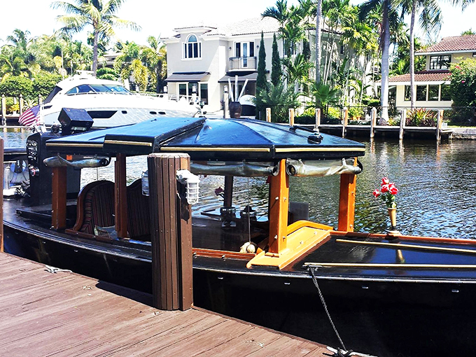 Forget parking problems - this ride comes with its own aquatic valet. Talk about door-to-dock service!