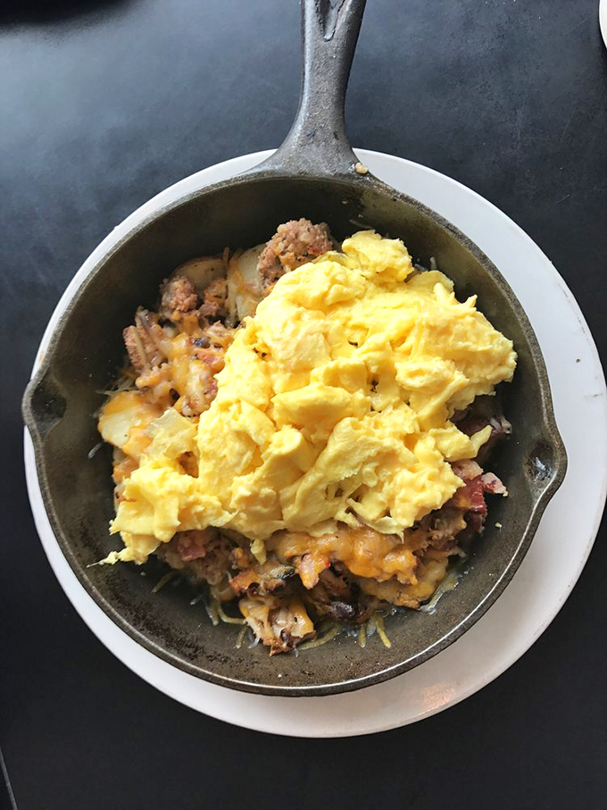 This farmer's skillet is a delicious jigsaw puzzle of flavors. Each bite is a new adventure in taste and texture.