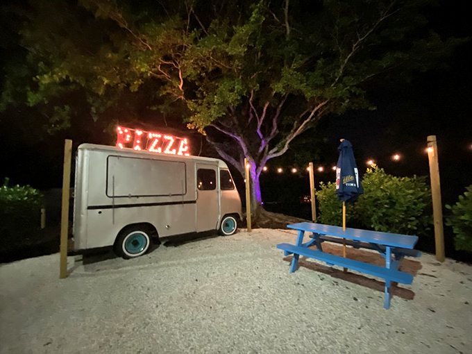 Night owls rejoice! This outdoor pizza haven is like a slice of heaven under the stars. It's the perfect spot for a late-night rendezvous with your true love &ndash; carbs. Photo credit: Amanda C.