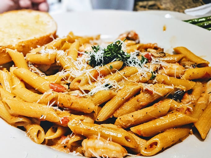 Pasta perfection that would make an Italian grandmother weep with joy. Carb-loading never looked so good! 