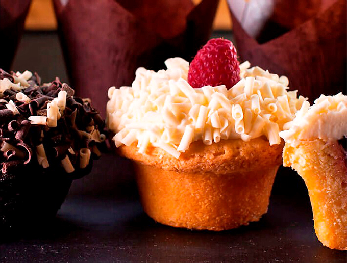 Cupcake or work of art? These little beauties are topped with a swirl of frosting that's part cloud, part dream.
