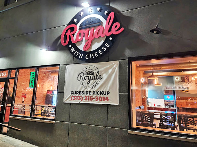 Night or day, this burger joint beckons. It's like a lighthouse for the hungry, guiding you to safe harbor with its siren song of sizzling patties.