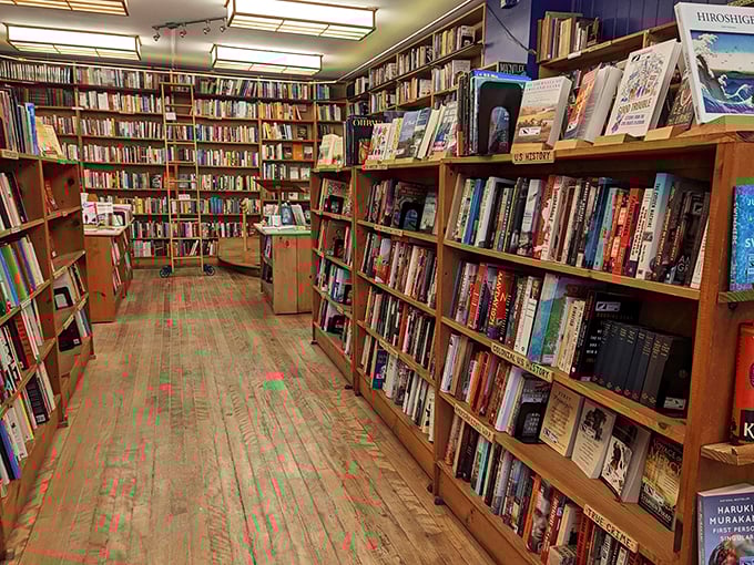 Rows upon rows of literary treasures await your perusal. It's like an all-you-can-read buffet, minus the guilt and indigestion!