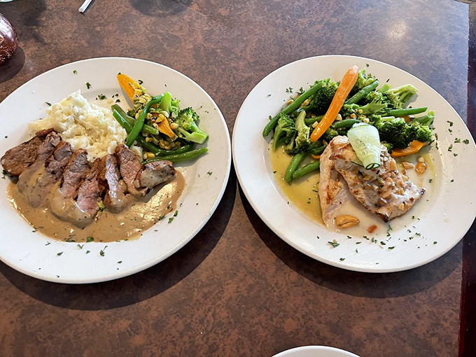 Thai chicken that's anything but ordinary. With those crispy onions on top, it's like a flavor explosion waiting to happen. Photo credit: Marie P.