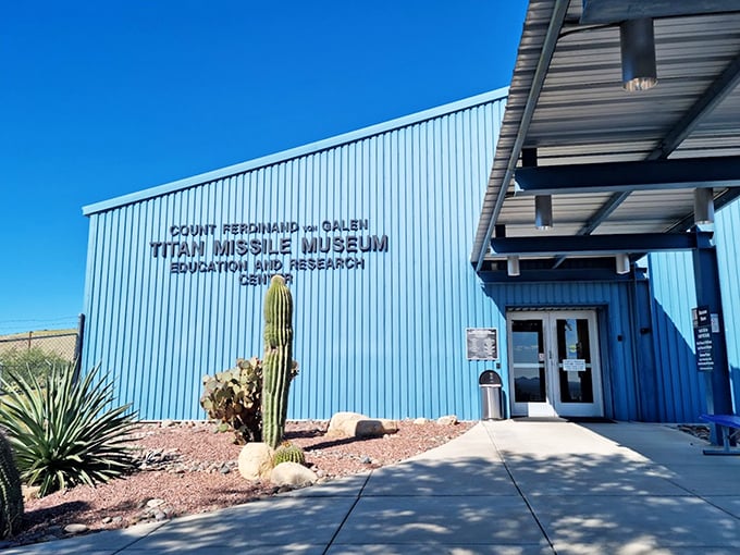 Subterranean secrets unveiled! This underground bunker at the Titan Missile Museum is straight out of a Bond villain's dream home catalog.