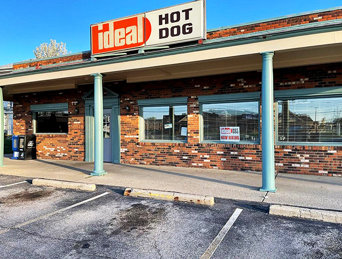 Unassuming exterior, flavor explosion inside! Ideal Hot Dog proves you should never judge a book by its cover&mdash;or a dog by its bun.