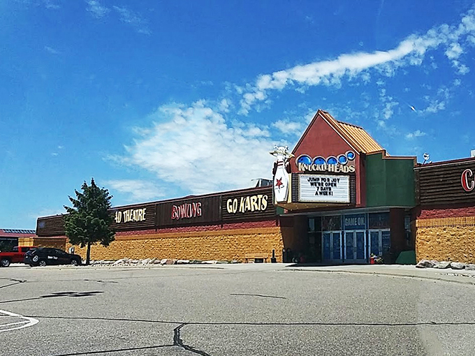 Where arcade dreams come true: a technicolor wonderland of beeping machines and flashing lights.