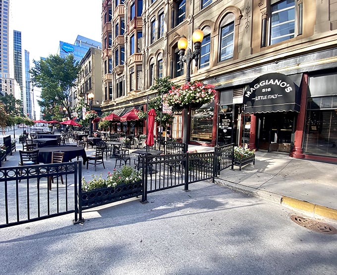 Old-world charm meets new-world appetite! Maggiano's classic facade hints at the Italian-American feast waiting just beyond those doors.