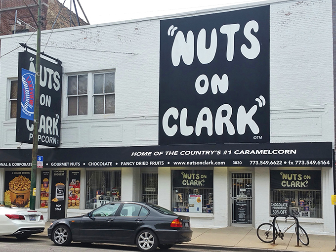 Going nuts for nuts! This Chicago landmark is where peanuts party and cashews cut loose in a crunchy carnival of flavors.