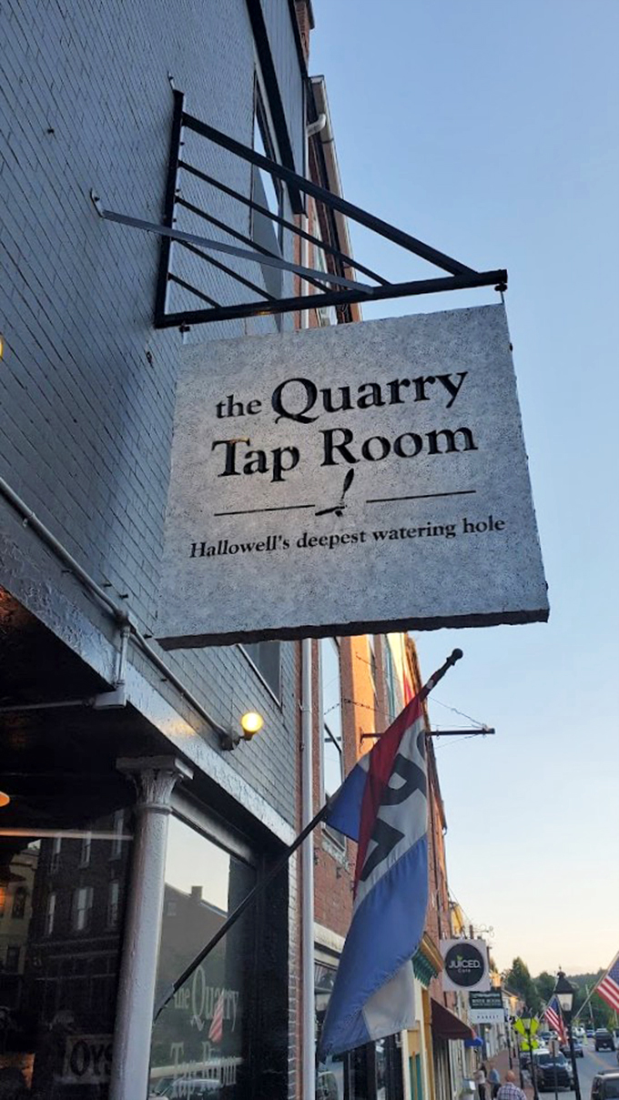 The Quarry Tap Room: Where "Hallowell's deepest watering hole" isn't just clever wordplay&mdash;it's an invitation to dive into flavor.