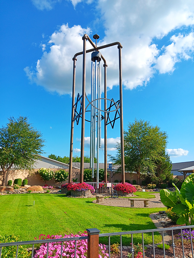Chime on! Casey's musical monster could wake the dead &ndash; or at least the whole town on a breezy day.