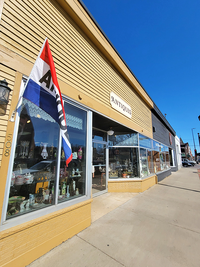 From floor to ceiling, this place is packed with potential purchases. It's like your grandma's attic, but way cooler.