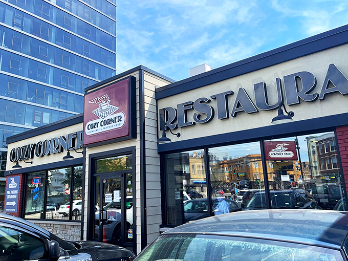 Time-travel to the '70s without leaving your booth. Cozy Corner: where wood paneling meets world cuisine in a delicious Chicago melting pot.