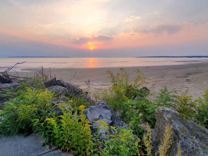 Where the day's end is just the beginning. Gentle waves and golden hour create a photographer's dream canvas. Photo credit: amanda dickens 2131