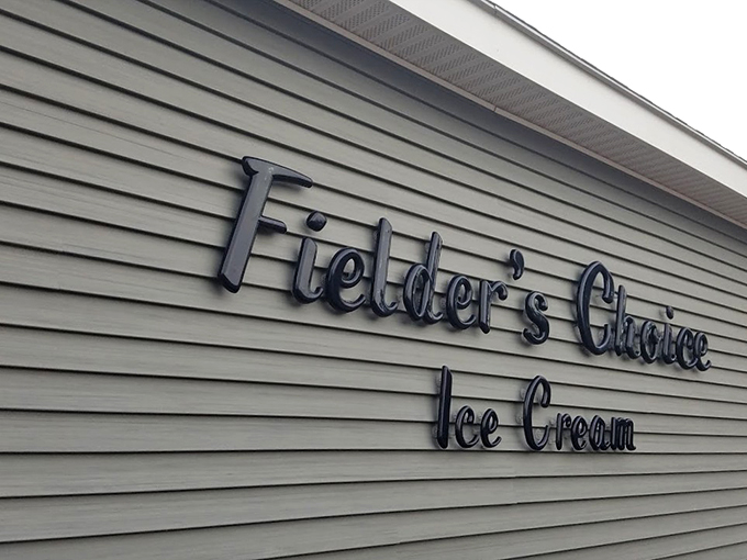 Fielder's Choice: Serving scoops in a classic New England setting. It's like Norman Rockwell painted an ice cream shop!