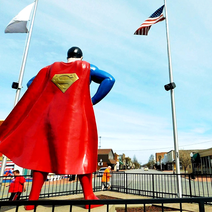 Faster than a speeding bullet, taller than most buildings. Metropolis' Superman is ready for his close-up.