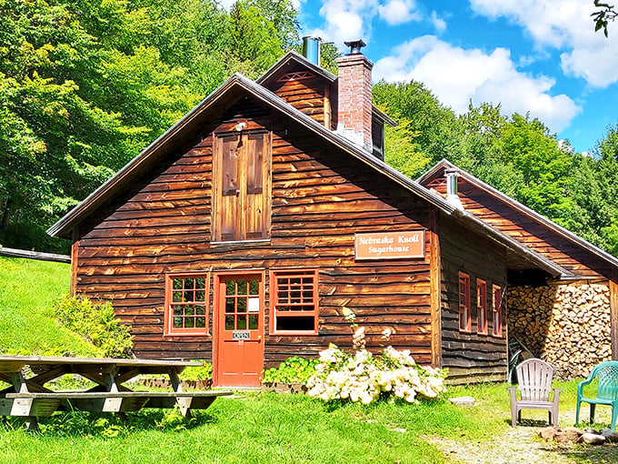 Tucked away like nature's best-kept secret, Nebraska Knoll serves up maple magic with a side of mountain views.