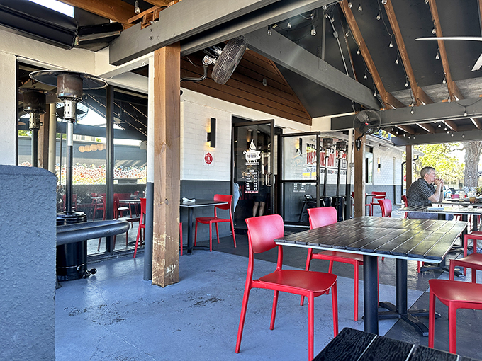 Red chairs, string lights, and global flavors. Pig Floyd's is the backyard party your cool friend throws &ndash; if that friend was a BBQ master.