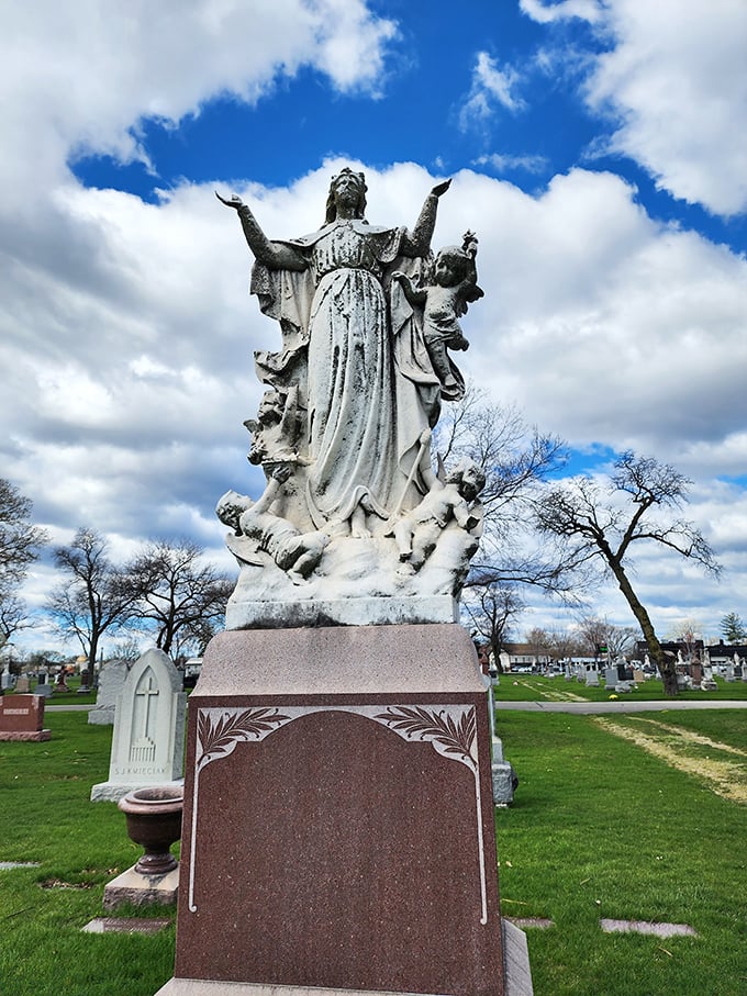 Beautifully maintained grounds with a side of supernatural. It's the perfect spot for a picnic... if you dare!