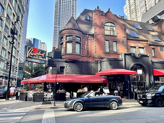 Red awnings and sidewalk seating create an irresistible siren song for carb-lovers. Resistance is futile &ndash; and delicious!