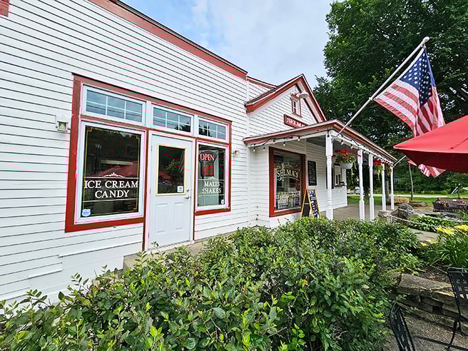 Time travel never tasted so sweet. Selma's charming porch and homemade flavors offer a delicious trip down memory lane. Photo credit: James Wallin