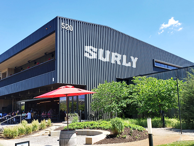 Beer garden or beer kingdom? Surly's sprawling outdoor space is the closest you'll get to Oktoberfest without a passport. Photo credit: Ryan Richards