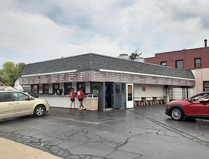 Neon lights, classic menu board, and burgers that'll make you want to do the twist. The Spot is a slice of Americana on a bun.