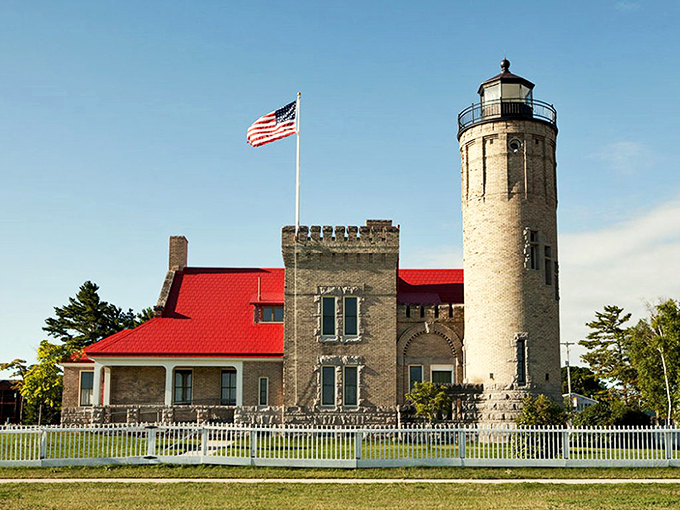 Where maritime meets medieval. This turreted tower is the Great Lakes' most dapper guardian. Photo credit: Mackinaw City Chamber of Commerce