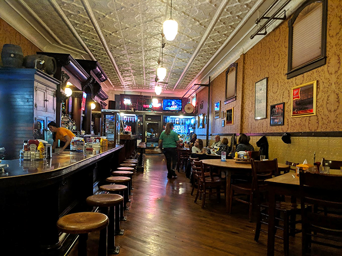 Dinner and a show! The real entertainment here is the timeless decor, serving up a feast for the eyes alongside your meal.