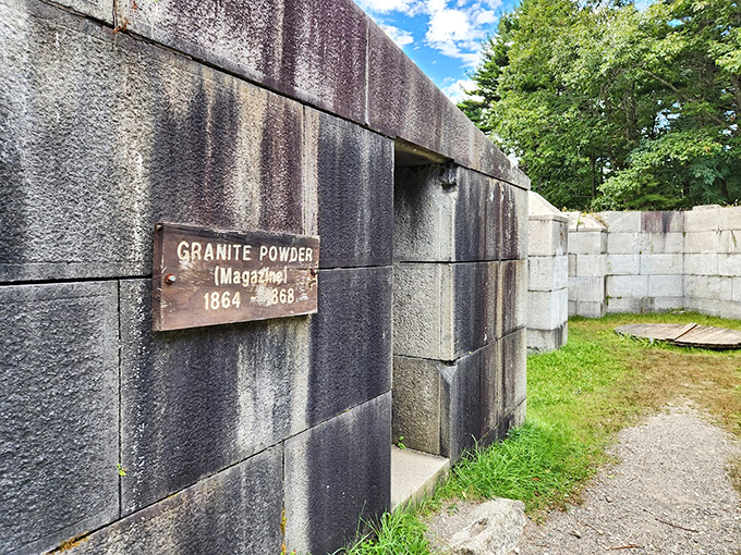 Explosive history: This powder magazine once stored the fort's firepower. Today, it's a testament to 19th-century military engineering.