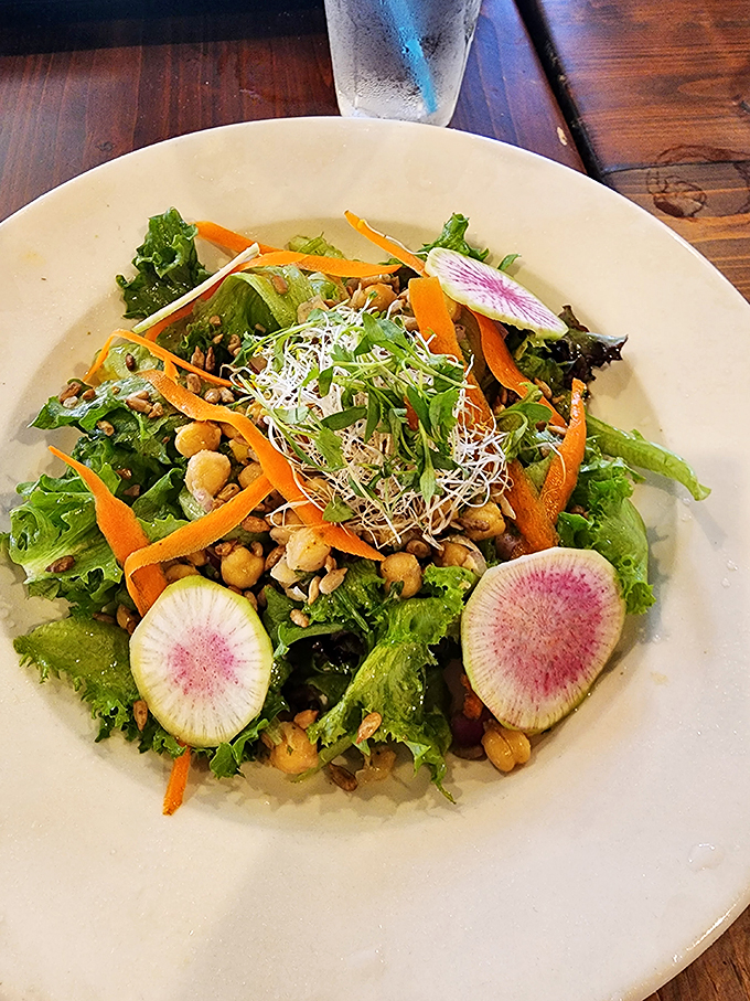 Who says you can't make friends with salad? This colorful ensemble is ready to party with your palate, no RSVP needed.