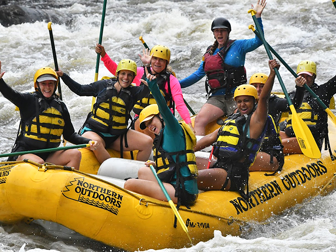 White water warriors unite! These rapids are nature's rollercoaster &ndash; no line, no height requirement, just pure aquatic adrenaline.