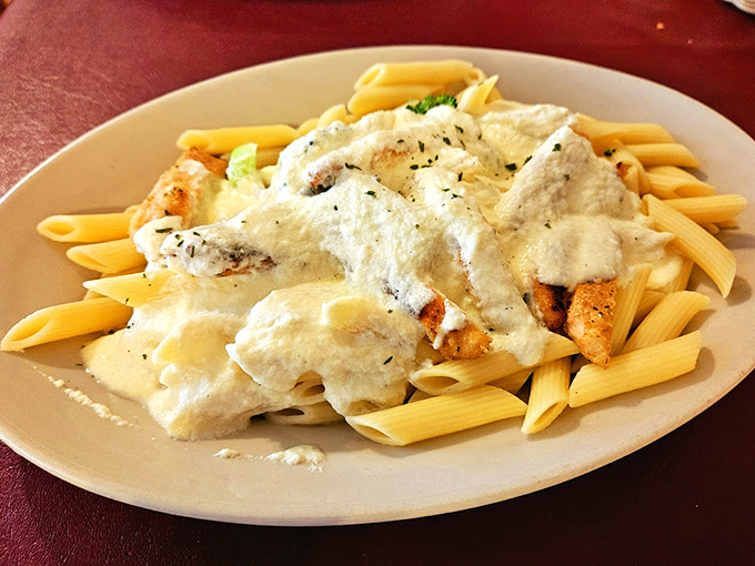 Creamy, dreamy, and oh-so-steamy! This Alfredo ziti is like a warm hug for your taste buds. Comfort food at its finest.