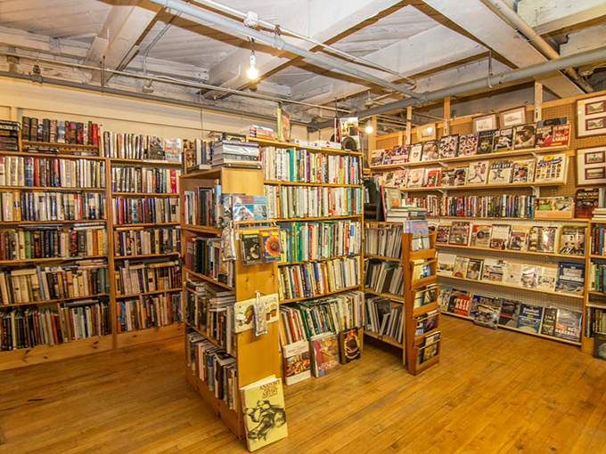 Bibliophiles beware: These floor-to-ceiling shelves of literary treasures might keep you browsing until closing time.