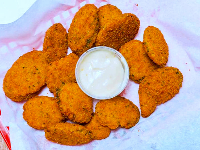 Golden-brown chicken tenders that look like they just won a beauty pageant for perfectly crispy comfort food.
