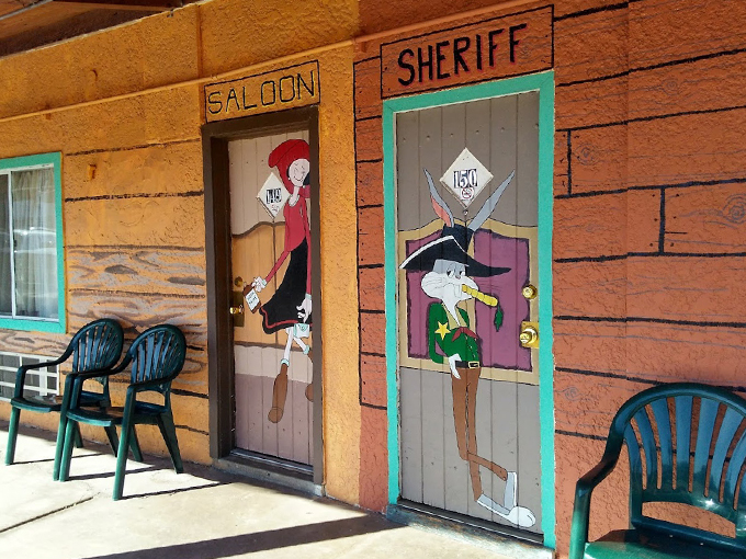 Knock knock! Who's there? Just a couple of cartoon characters guarding the entrance to your wildest road trip fantasies.
