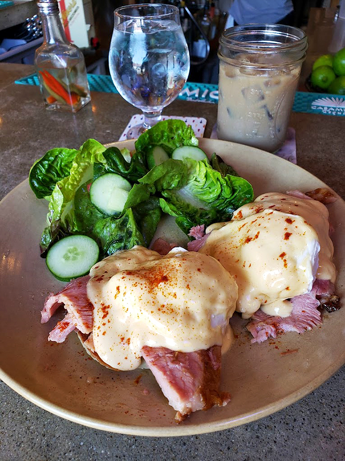 Eggs Benedict gets a smoky makeover that would make your standard brunch blush with envy. Photo credit: Brenson Cain