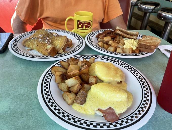 The breakfast dilemma solved: Why choose when you can have it all? It's like a buffet on a plate!