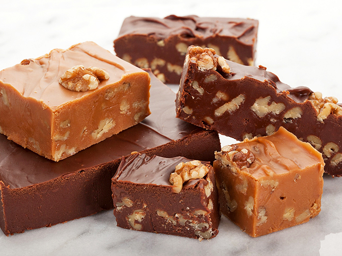 Fudge so good, it'll make you contemplate moving to Vermont. Each square is a little piece of creamy, nutty heaven.