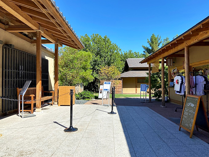 Welcome to serenity central! This entrance is like a portal to relaxation &ndash; no passport required, just an open mind and comfy shoes.
