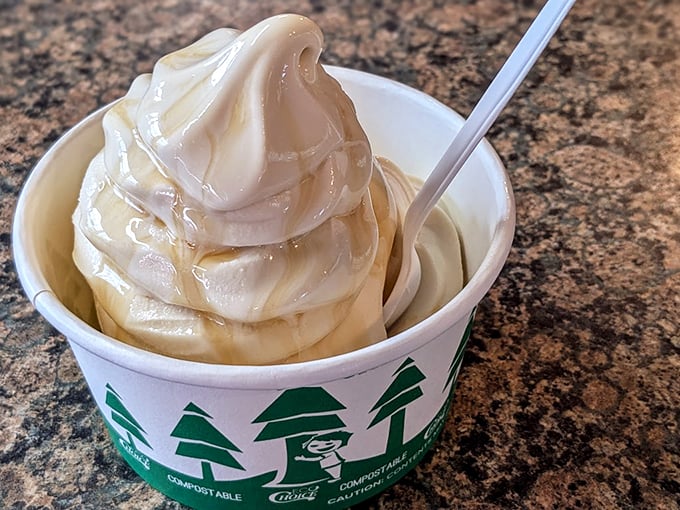A cloud of maple goodness that makes regular ice cream look like it's not even trying.